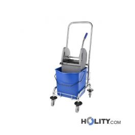 Chariot avec seau et essoreuse de 24 litres h464_204